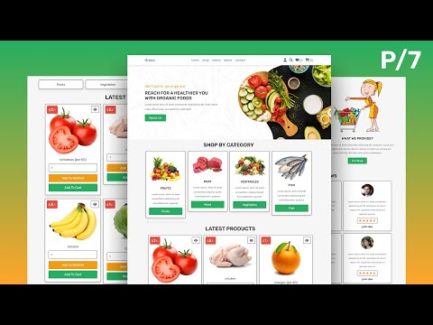 Complete Responsive Grocery Store Website Design - PHP PDO - Home ...